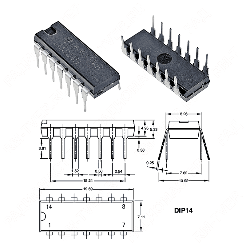 Каталог 4011BE (CD4011BE) DIP-14, Логика - Вентили и Инверторы магазина ...